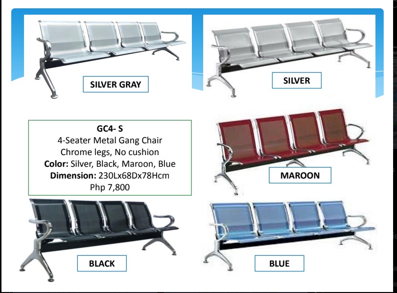 GANG CHAIRS, Furniture & Home Living, Office Furniture & Fixtures on ...