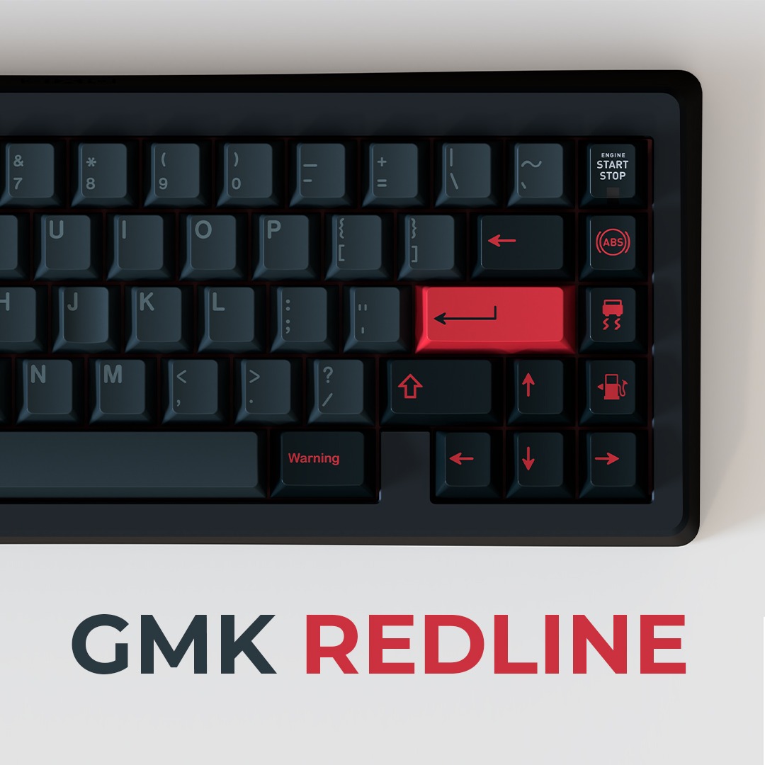 GMK REDLINE - Standard Kit, Alternate(Accents), Dashboard Kit(Novelties ...