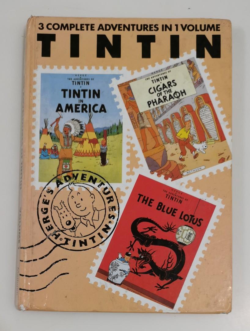 Hardcover. TINTIN (3 COMPLETE ADVENTURES IN 1 VOLUME). VOLUME 1 & 2 ...