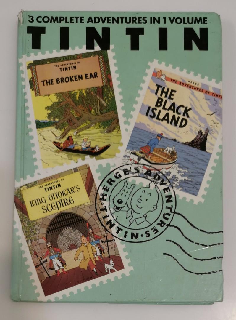 Hardcover. TINTIN (3 COMPLETE ADVENTURES IN 1 VOLUME). VOLUME 1 & 2 ...