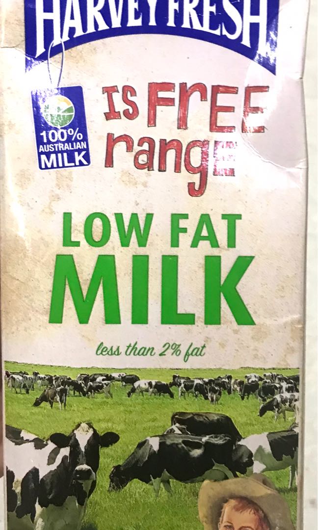 Harvey Fresh Free Range Low Fat Milk 1 Liter, Food & Drinks, Beverages ...