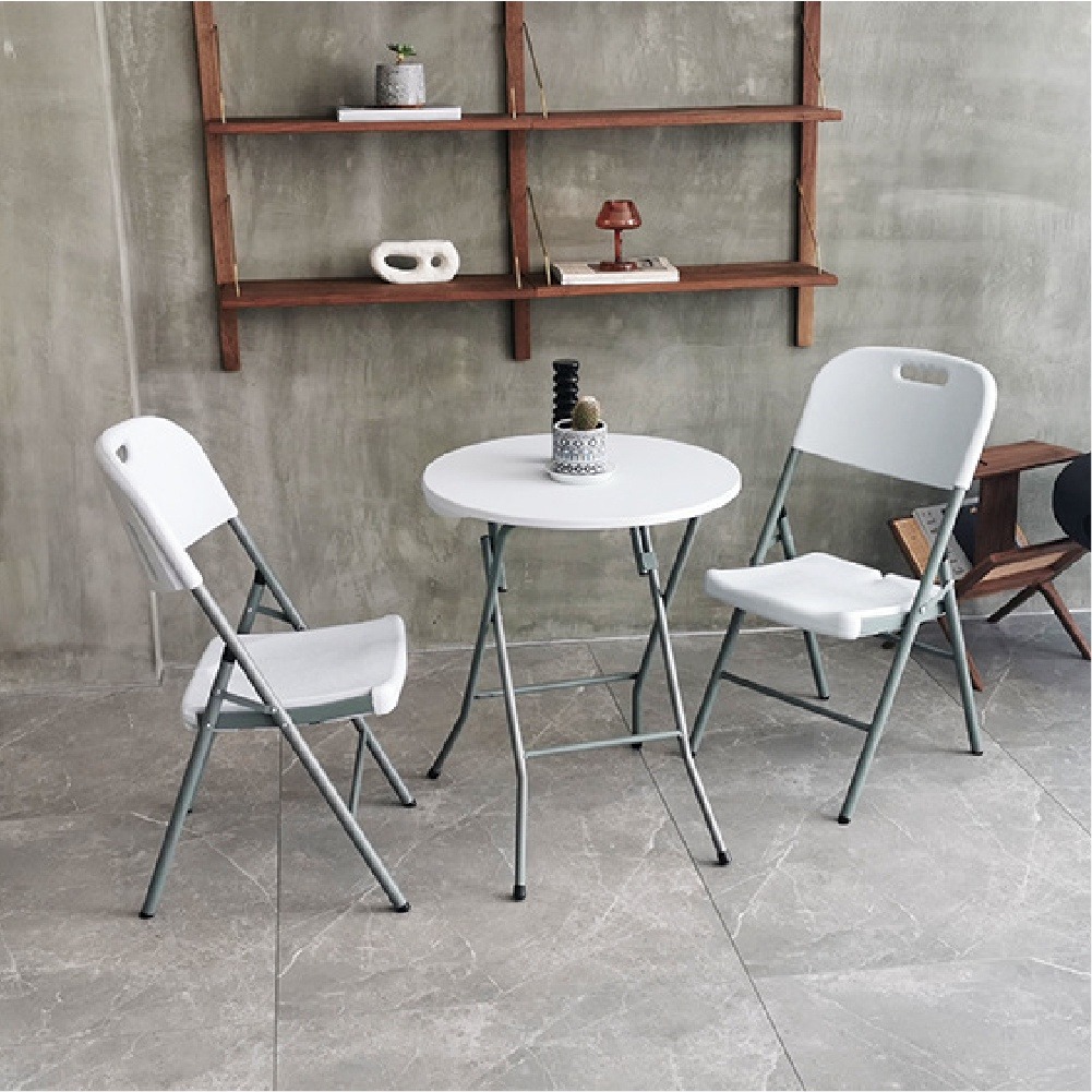 HDPE 60cm Portable Round Folding Table / Travel / Outdoor / Sturdy ...