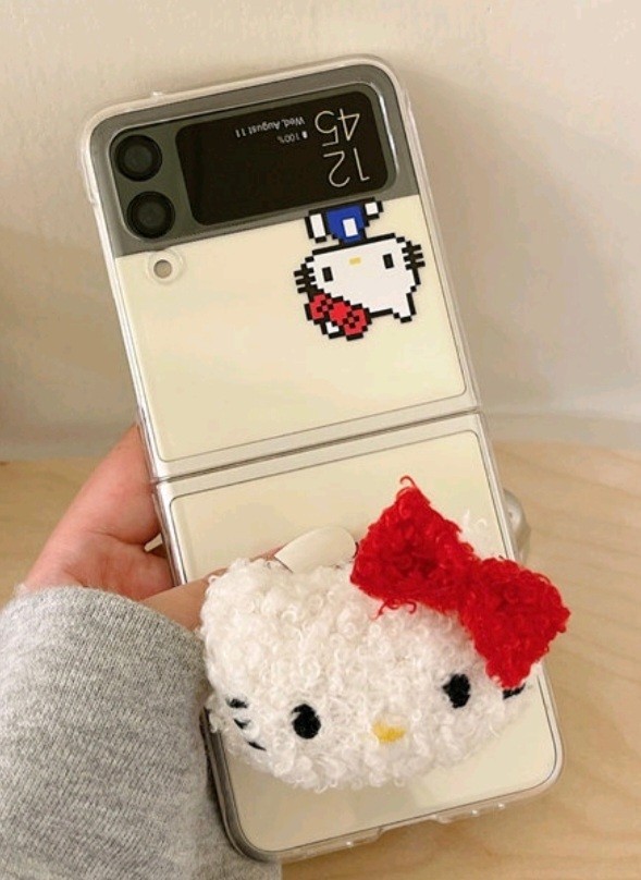 Hello Kitty Galaxy Z Flip 3 Clear Case, Mobile Phones & Gadgets, Mobile ...