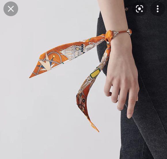 Hermes mini Mors twilly ring, Luxury, Accessories on Carousell