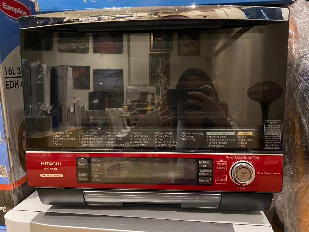 Hitachi MRO-AV200E Superheated Steam Microwave Oven, TV & Home ...
