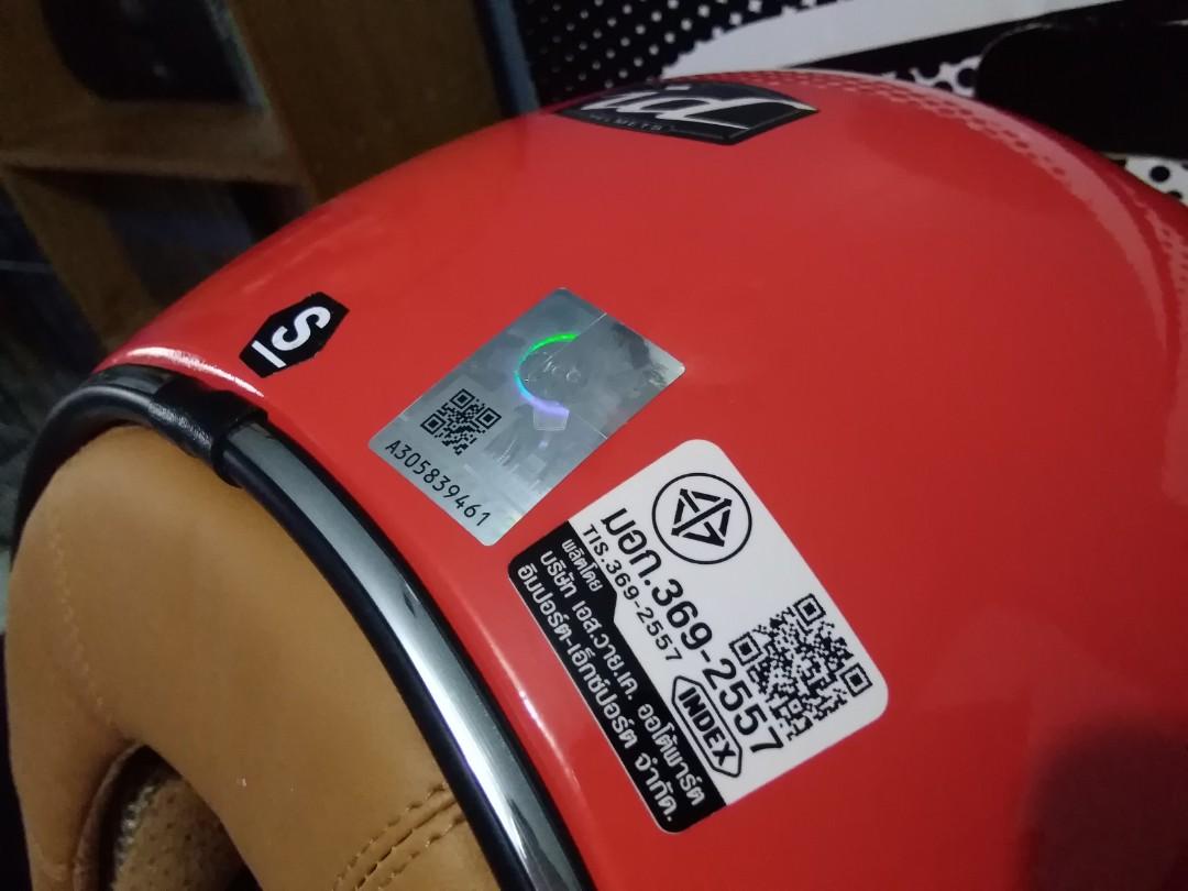 Original ID Rocket Full-Face Helmet, Gloss Red (Small 54-56cm) with ICC ...