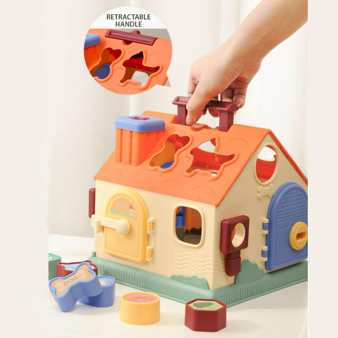 [iDS] Shape Matching Plastic Pet House Toy Geometry Cognitive Game ...