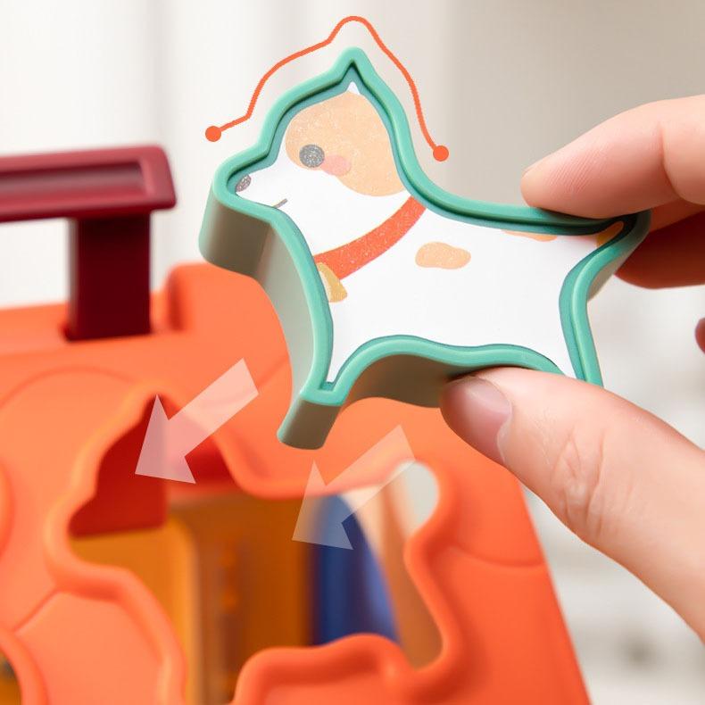 [iDS] Shape Matching Plastic Pet House Toy Geometry Cognitive Game ...