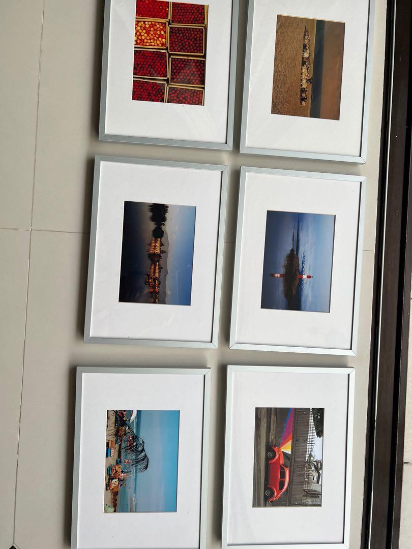 Ikea frames with photos : Set of 6, Furniture & Home Living, Home Decor ...
