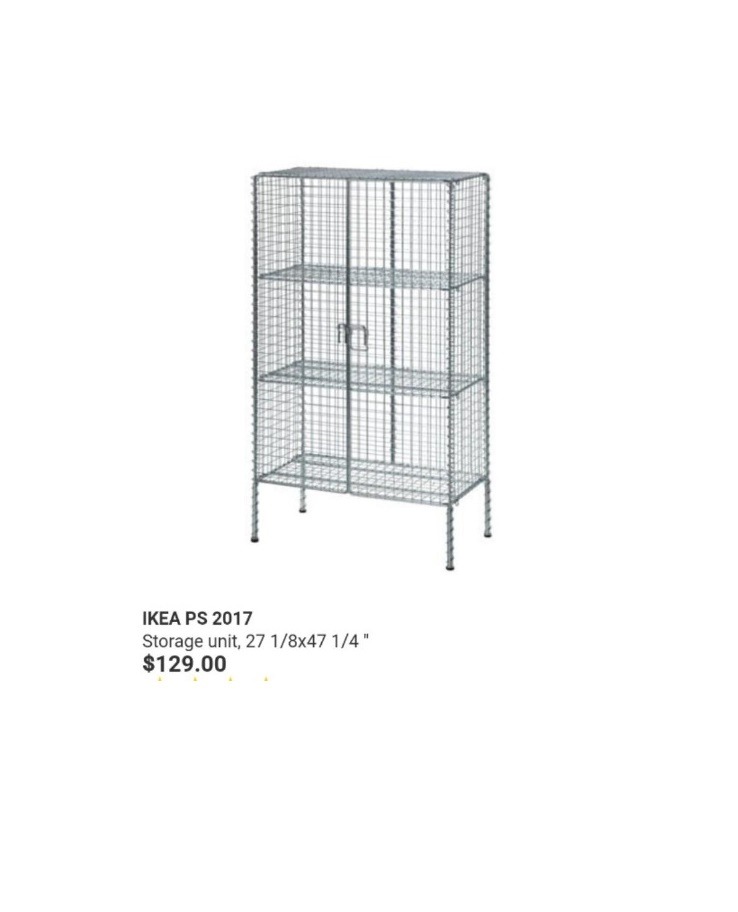 Ikea Wire Cabinet/Organiser with Wheels, Furniture & Home Living ...