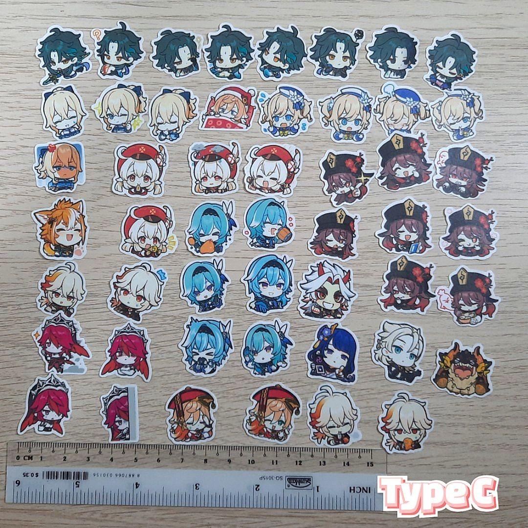 Genshin Impact cute miHoYo manga video game stickers -50pcs, Hobbies ...