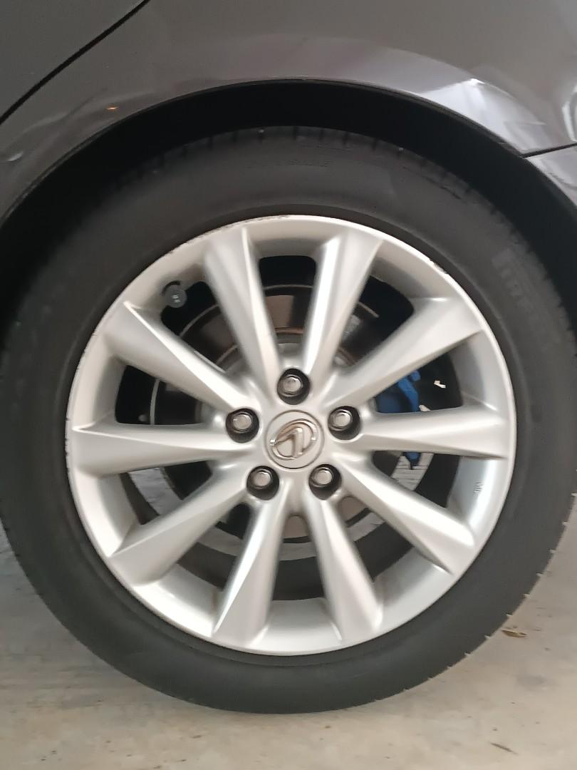 lexus Is250 17" rims, Car Accessories, Tyres & Rims on Carousell