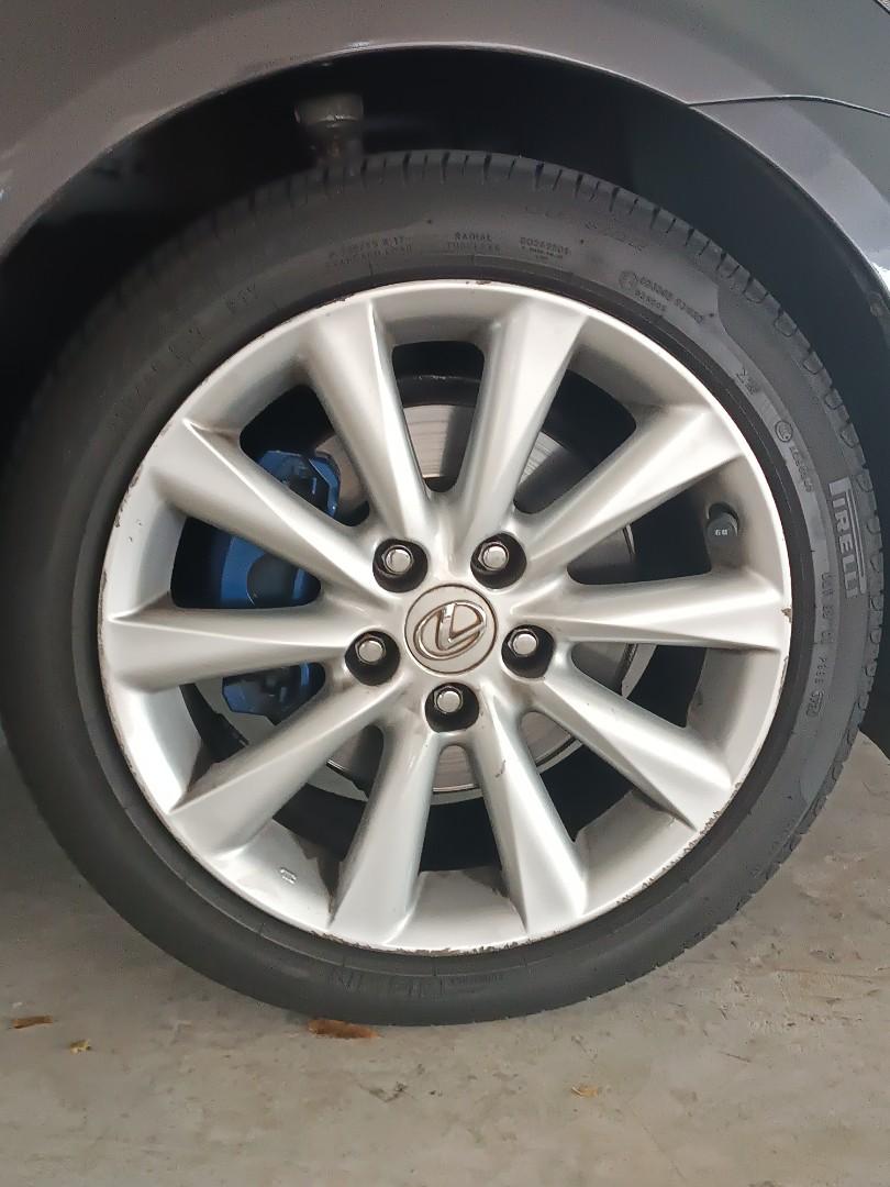lexus Is250 17" rims, Car Accessories, Tyres & Rims on Carousell