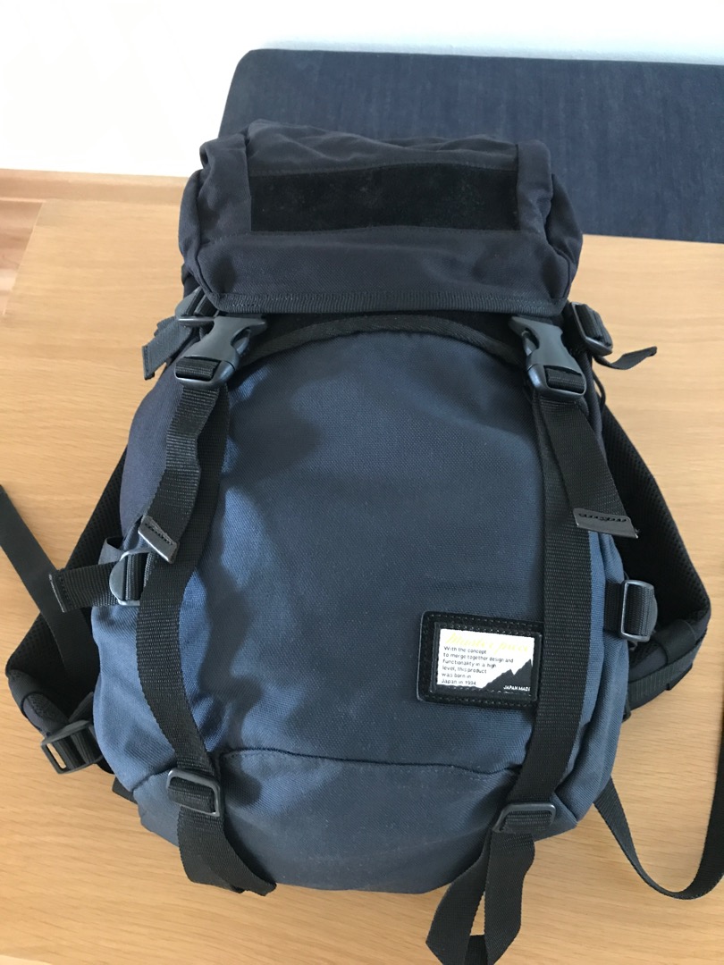 Japan MASTER-PIECE backpack in Navy and Black, Men's Fashion, Bags ...