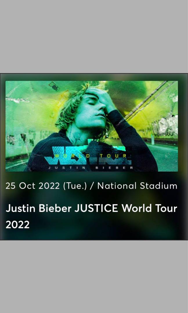 CAT 4 - Justin Bieber JUSTICE World Tour in Singapore, Tickets ...