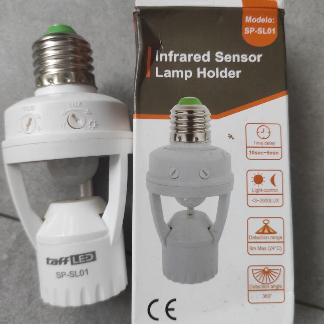 Fitting lampu sensor cahaya dan sensor gerak, Elektronik, Lainnya di ...