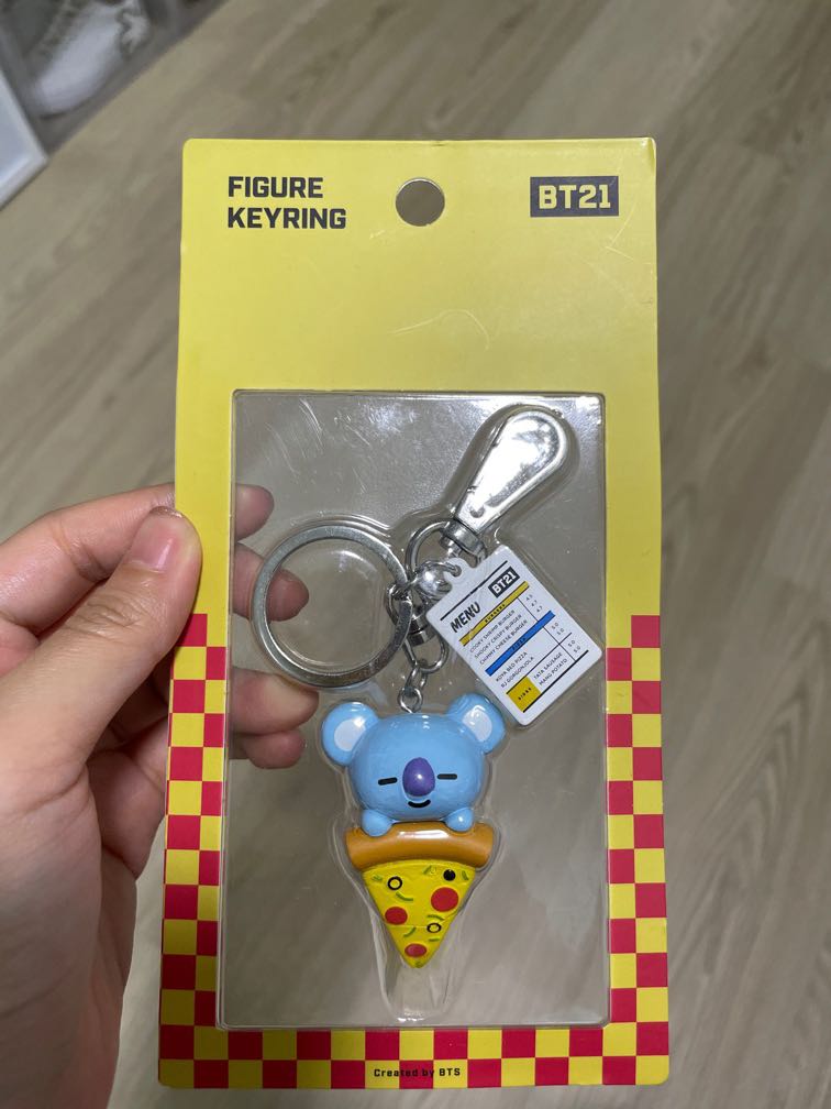 BT21 Koya Pizza Figure Keyring, Hobbies & Toys, Memorabilia & Collectibles, K-Wave on Carousell