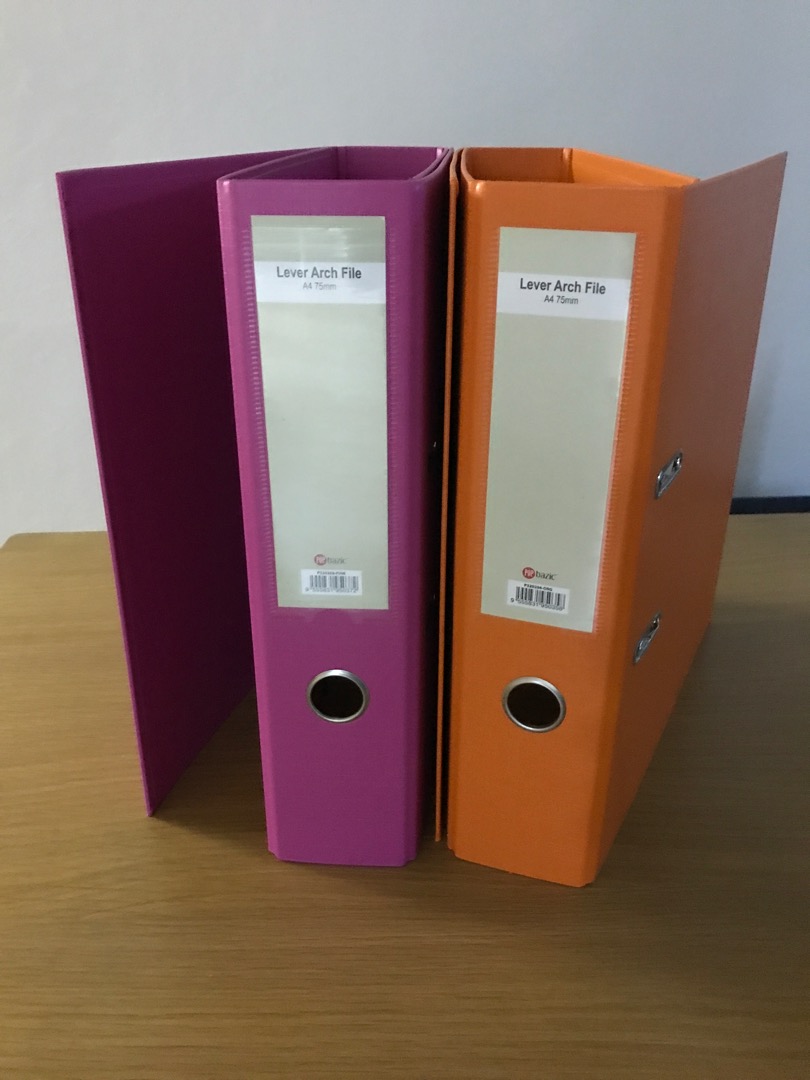 Lever Arch Ring Files, Hobbies & Toys, Stationery & Craft, Stationery ...