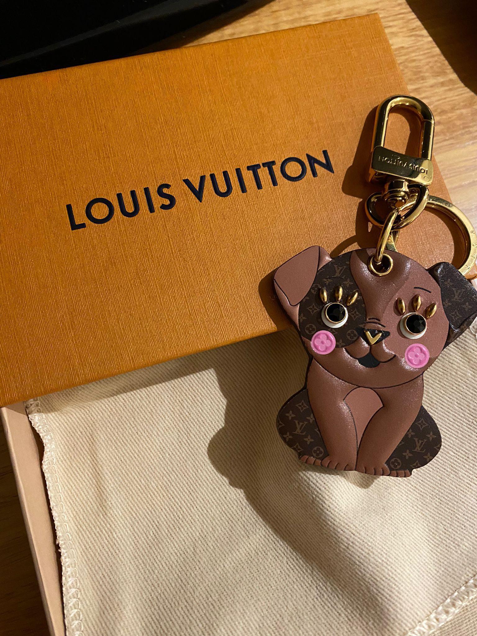 LV limited Edition Puppy Keychain, Luxury, Bags & Wallets on Carousell