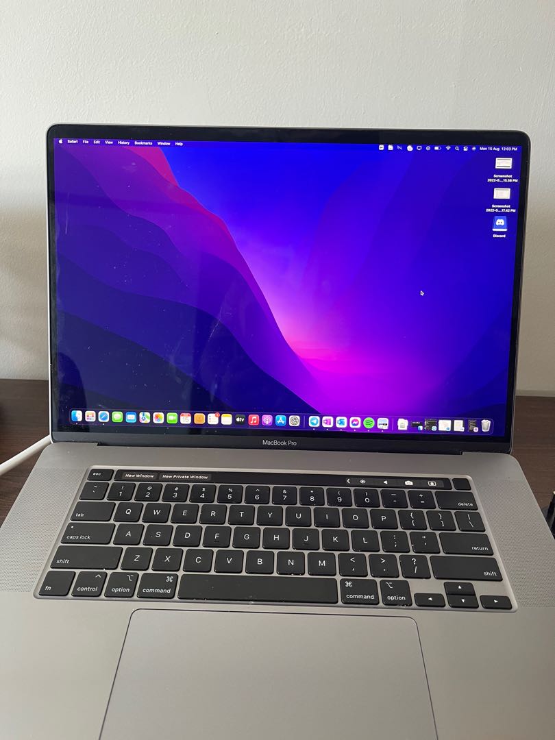 Macbook Pro 16 inch, 1 TB Intel i9, Computers & Tech, Laptops ...