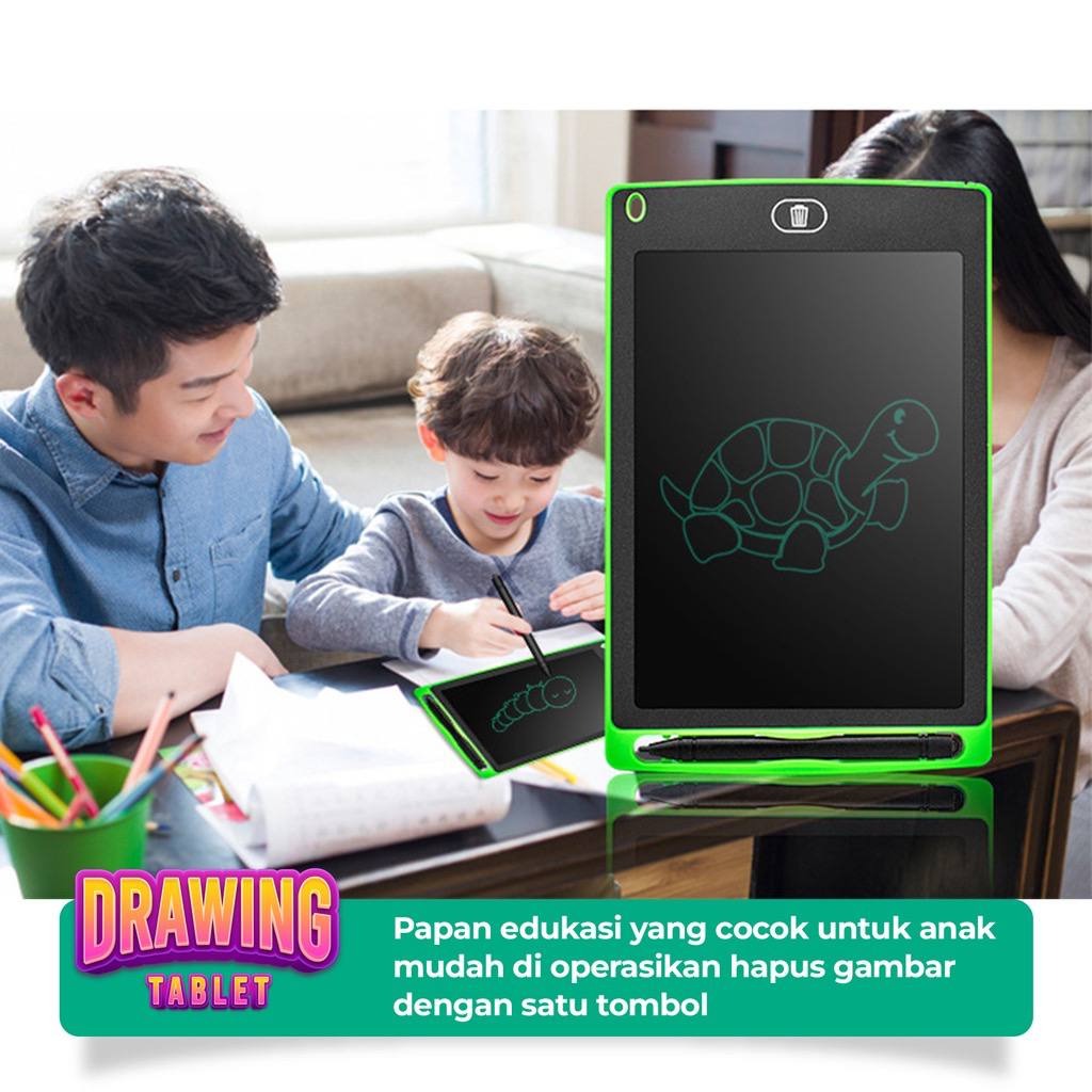 Mainan Papan Tulis Gambar Edukasi 8.5Inci / LED Writing Tablet / Drawing Pad, Buku & Alat Tulis ...