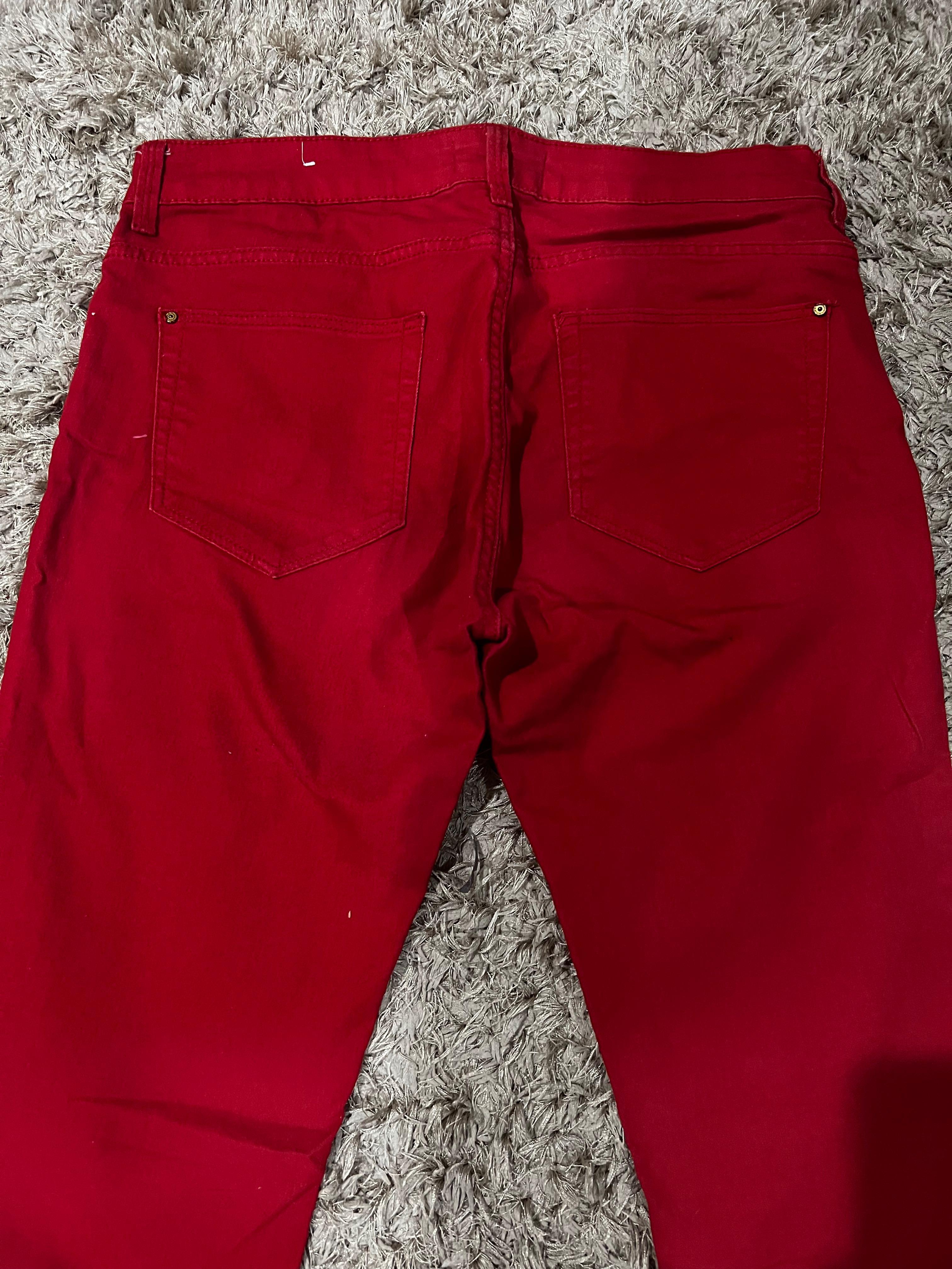 Mango Skinny Red Pants, Women's Fashion, Bottoms, Jeans & Leggings on ...