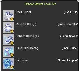 MapleSEA Aquila - Reboot Master Snow Set (F) Cash Item Master Label ...
