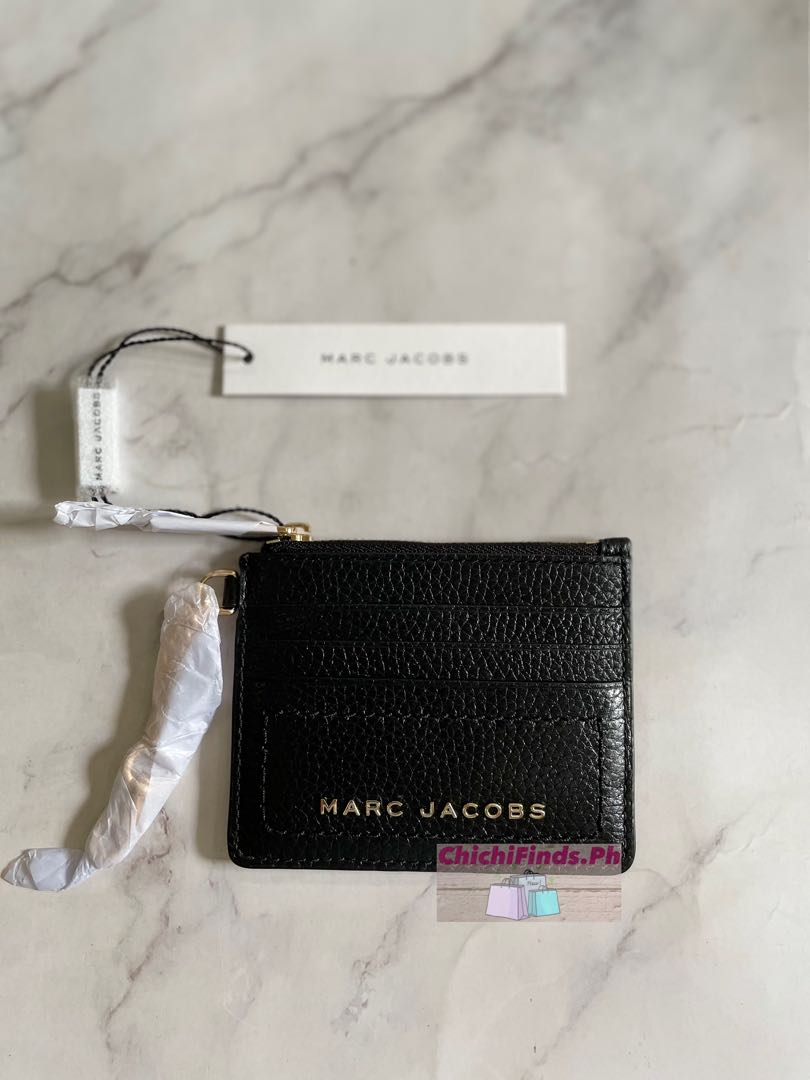 Marc Jacobs Groove Card Holder with Key Fob in Black, Women's Fashion ...