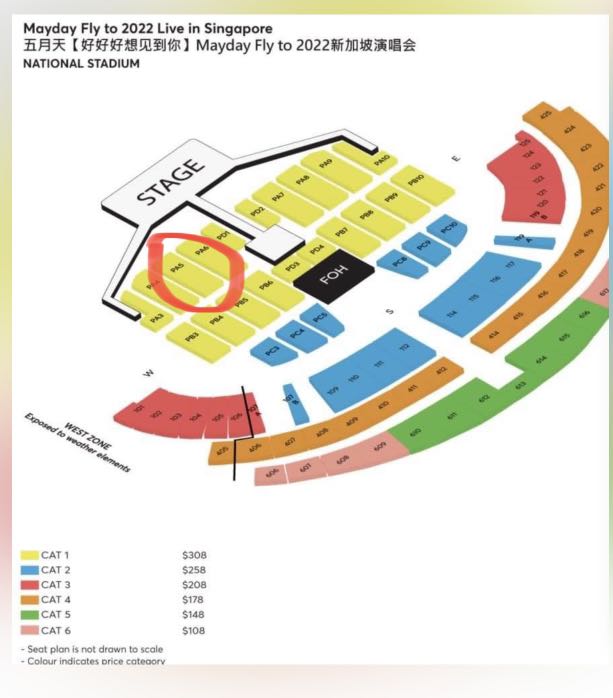 MayDay concert ticket(Good Seating Location ), Tickets & Vouchers ...