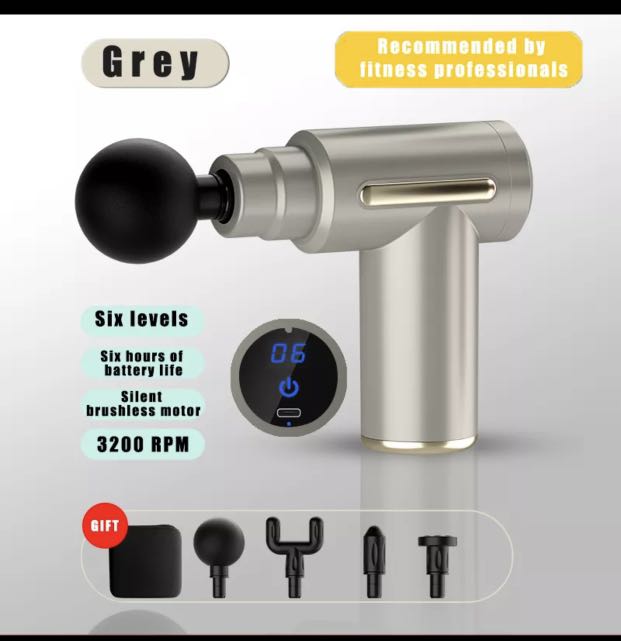 Mini Neck Massage gun, Health & Nutrition, Massage Devices on Carousell