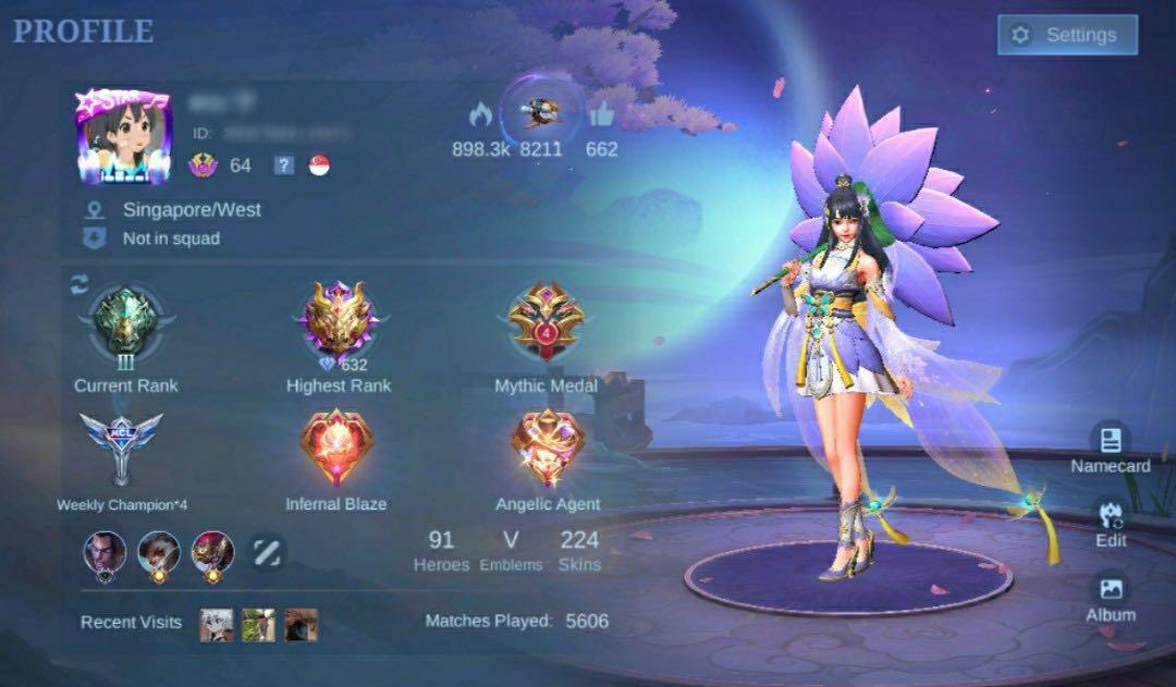 MLBB Account - Exclusive Streamer Borders (Mobile Legends Bang Bang Acc ...