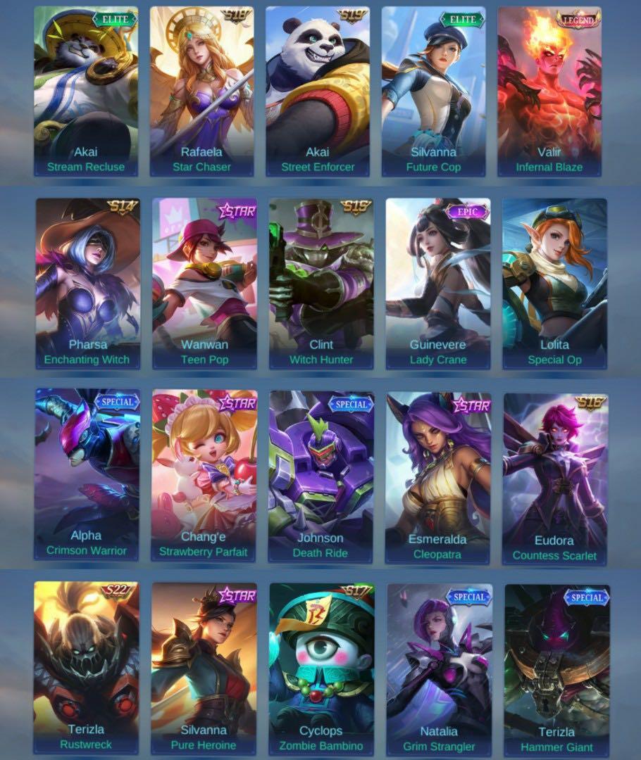 MLBB Account - Exclusive Streamer Borders (Mobile Legends Bang Bang Acc ...