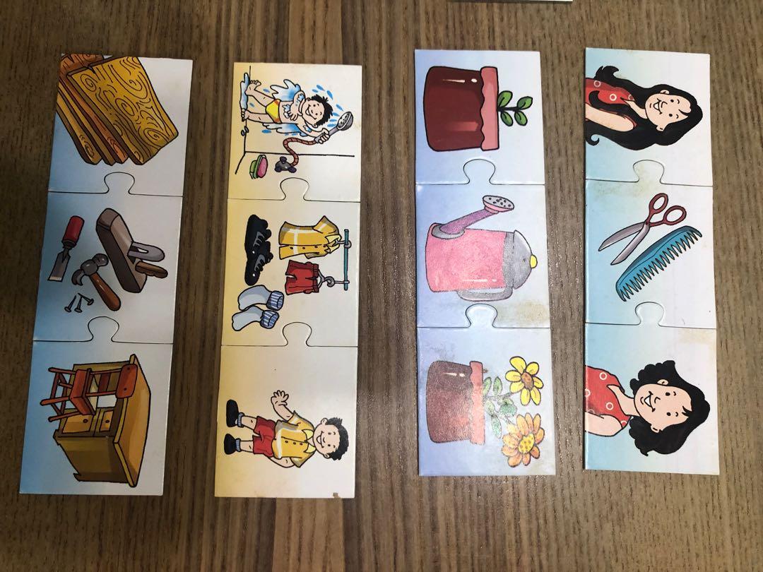 Montessori Cause and effect puzzle, Hobbies & Toys, Toys & Games on ...