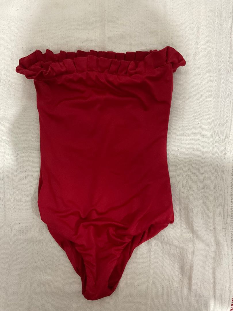 Ocean Essentials Red One Piece (Old Collection), Women's Fashion ...