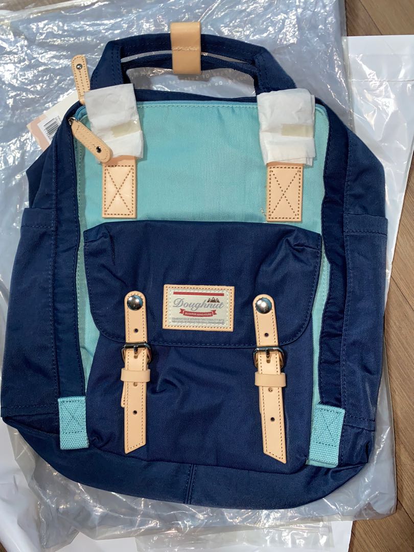 Original Doughnut backpack Classic Macaroon sky blue x navy, Men's ...