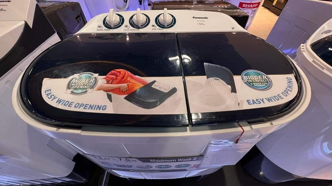 PANASONIC TWIN TUB WASHING MACHINE, TV & Home Appliances, Washing ...