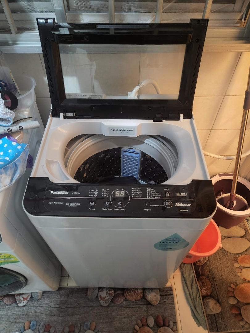 Panasonic washing machine 7.5kg, TV & Home Appliances, Washing Machines ...