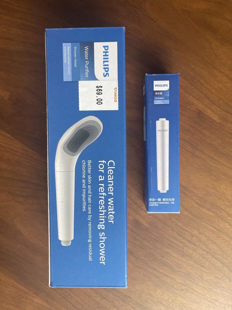 Philips Shower Head Purifier + Filter Cartridge, TV & Home Appliances ...