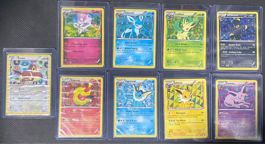 Pokemon Eeveelution Collection Box Promo Set (All Holo), Hobbies & Toys ...