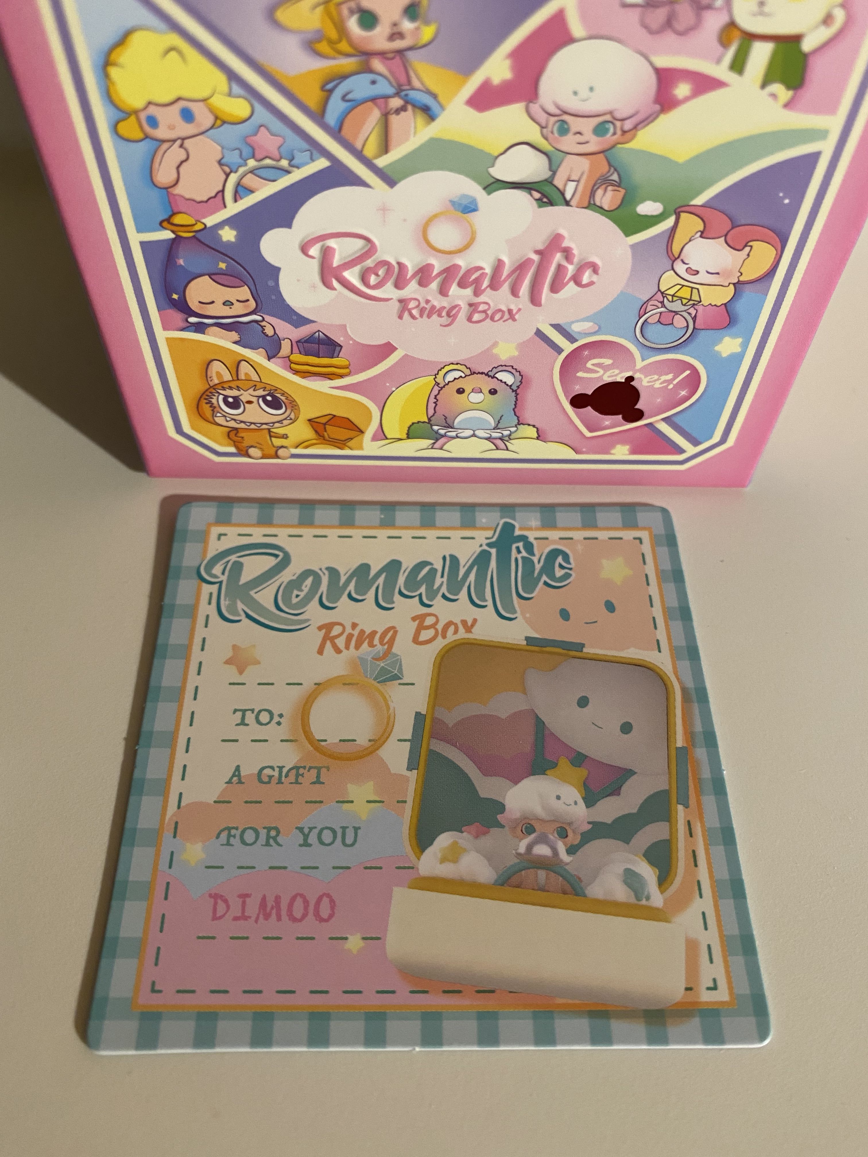 Popmart romantic ring box - Dimoo, 興趣及遊戲, 玩具 & 遊戲類 - Carousell