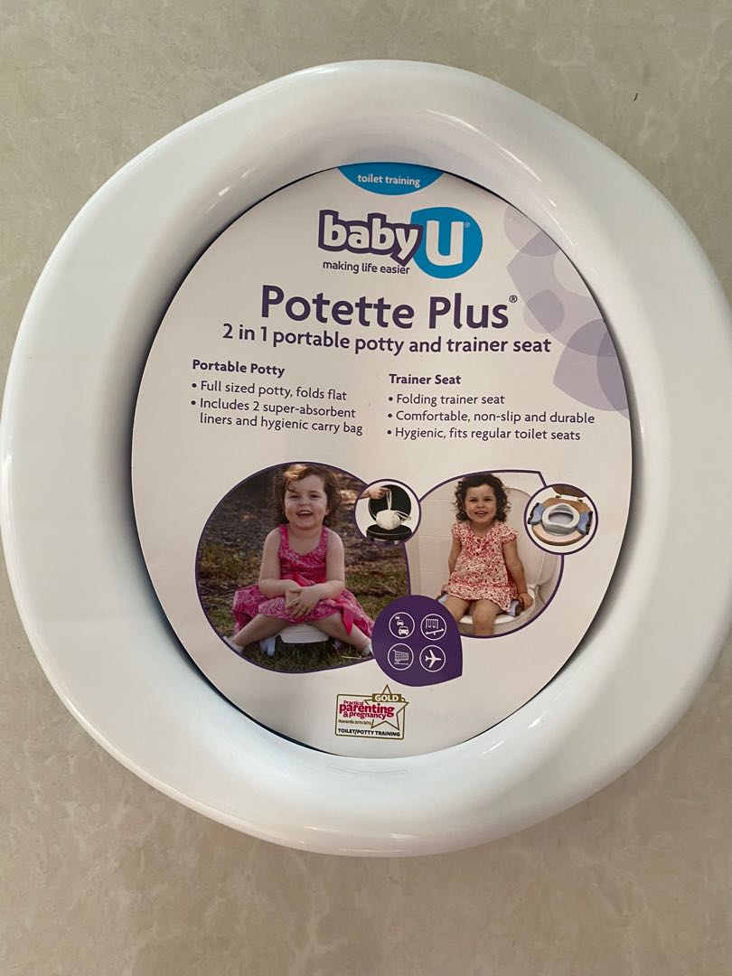 Potette plus 2 in 1 portable potty trainer seat, Babies & Kids, Bathing ...