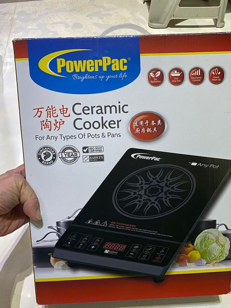 Powerpac Ceramic Cooker (Any Pot) 2000 Watts (PPIC832), TV & Home ...