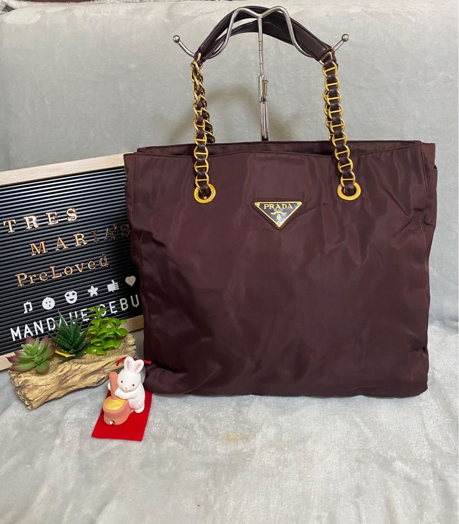 Prada Chain, Luxury, Bags & Wallets on Carousell