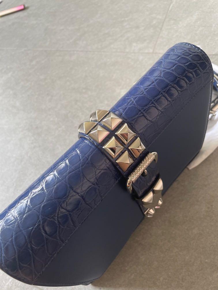 Rare Prada Elektra (Blue Calfskin/Crocodile), Women's Fashion, Bags ...
