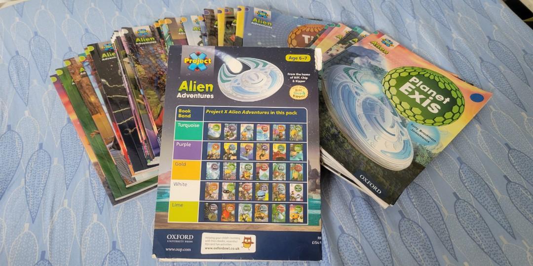 Project X Alien Adventures Set 1 & 2, 興趣及遊戲, 書本 & 文具, 小朋友書 - Carousell