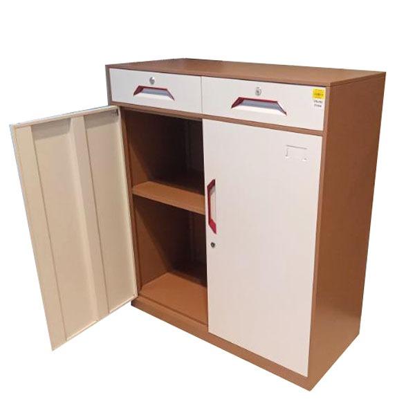 Qace Half Height Storage Steel Cabinet 2-Door B19H, Furniture & Home ...