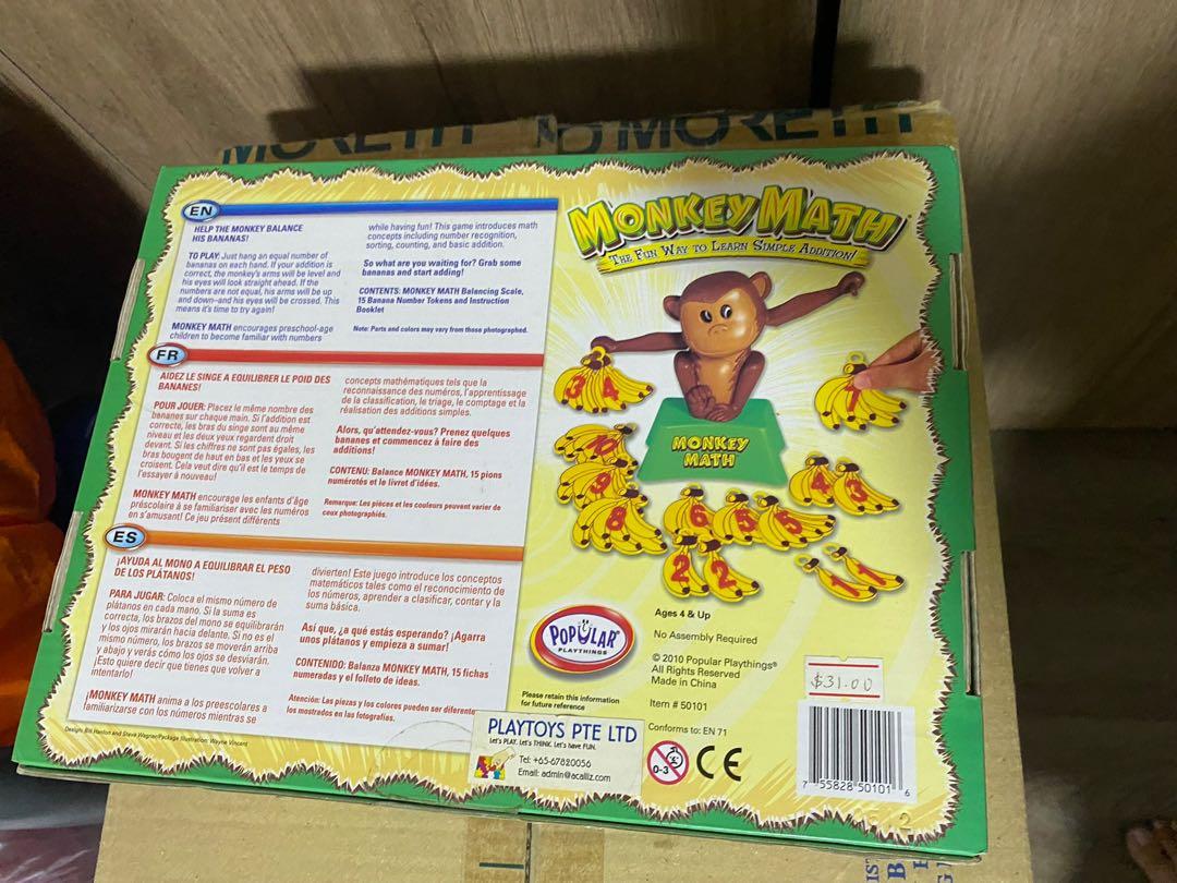monkey banana mathematic balance addition , Hobbies & Toys, Toys ...