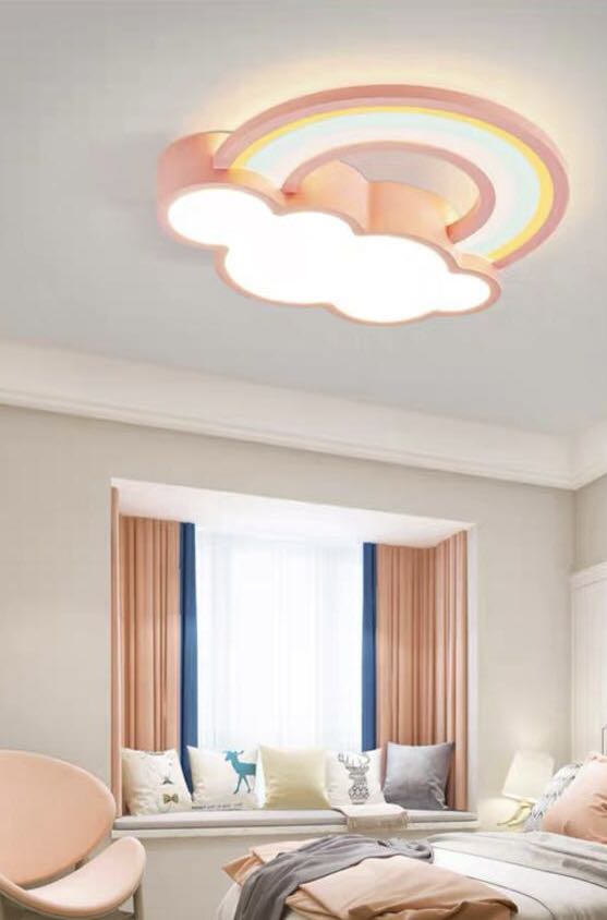 Rainbow themed ceiling light, Furniture & Home Living, Lighting & Fans ...