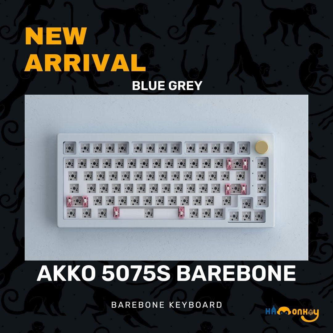 READY STOCK NEW AKKO 5075S BAREBONE DIY BLUE GREY RGB Keyboard Gasket ...