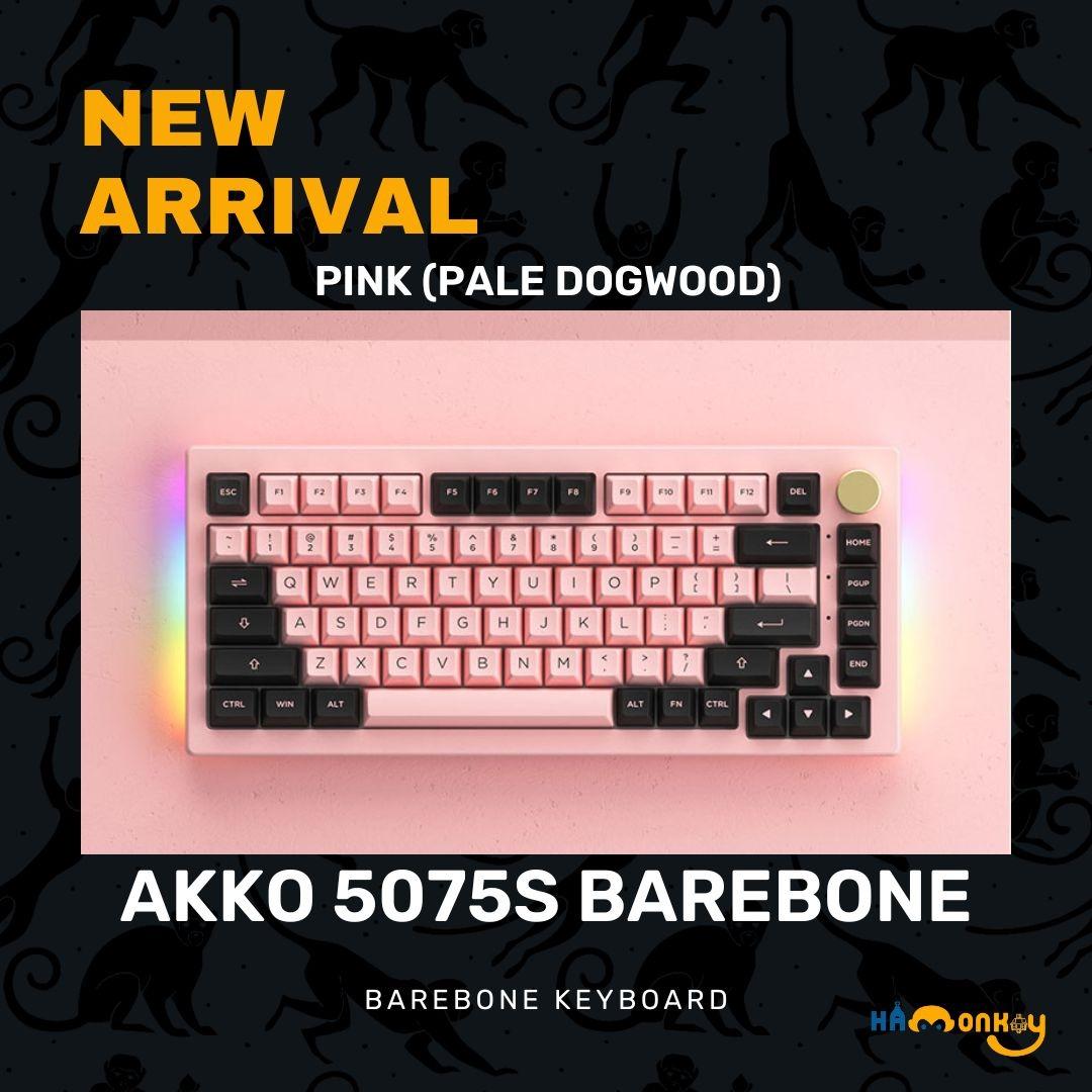 READY STOCK NEW AKKO 5075S BAREBONE DIY PINK RGB Keyboard Gasket Mount ...